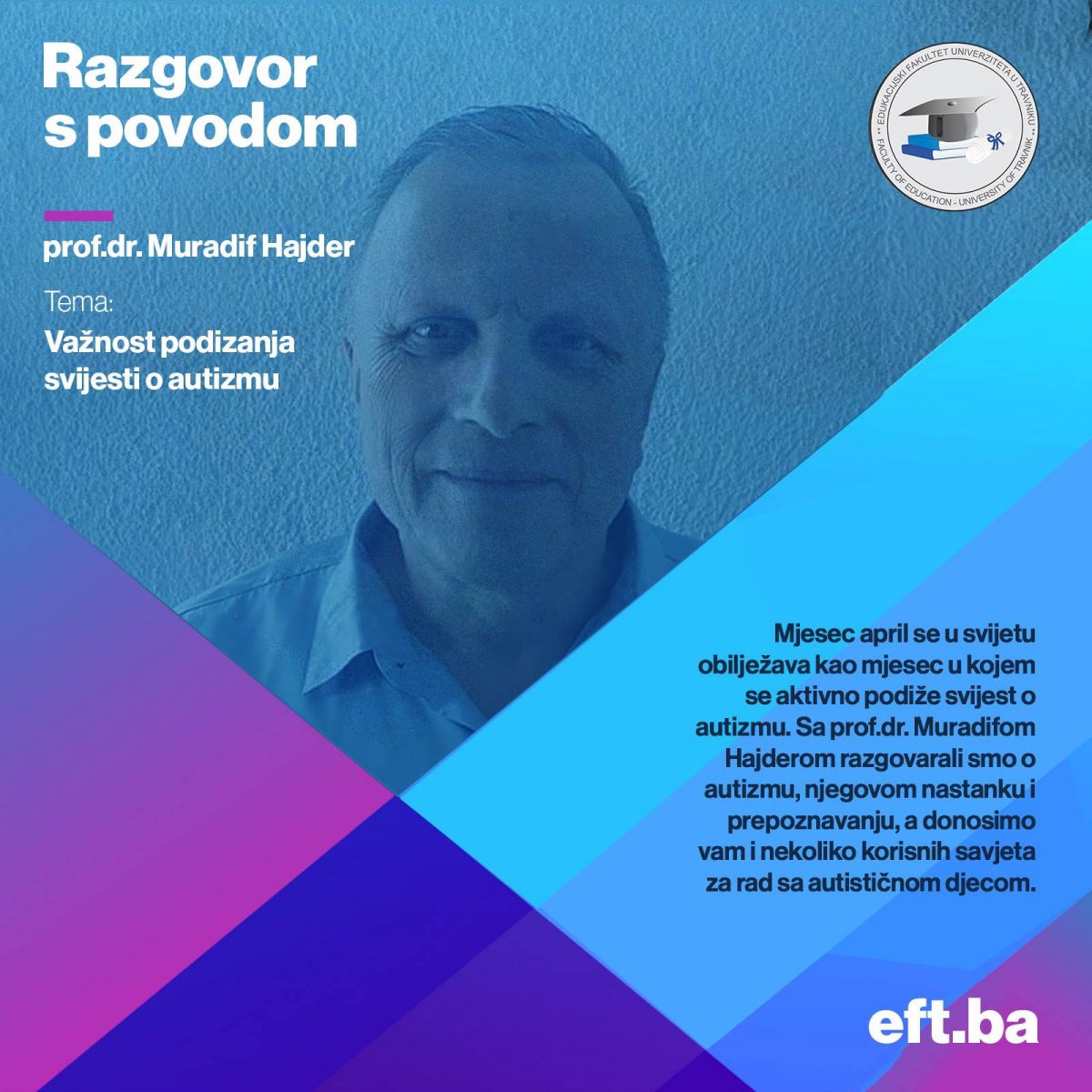 Razgovor s povodom – prof.dr. Muradif Hajder – Edukacijski fakultet ...